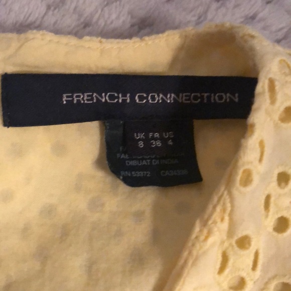 Dresses | French Connection Yellow Dress | Poshmark